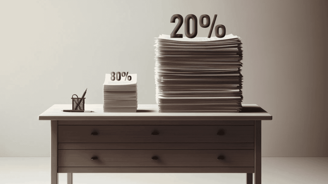 Stress reduzieren mit dem Pareto-Prinzip